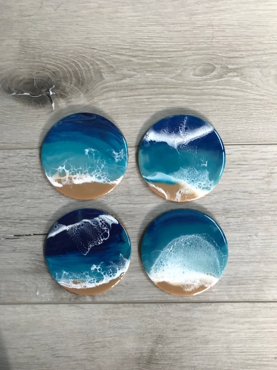 Round Resin Art Coasters – WLB Designs